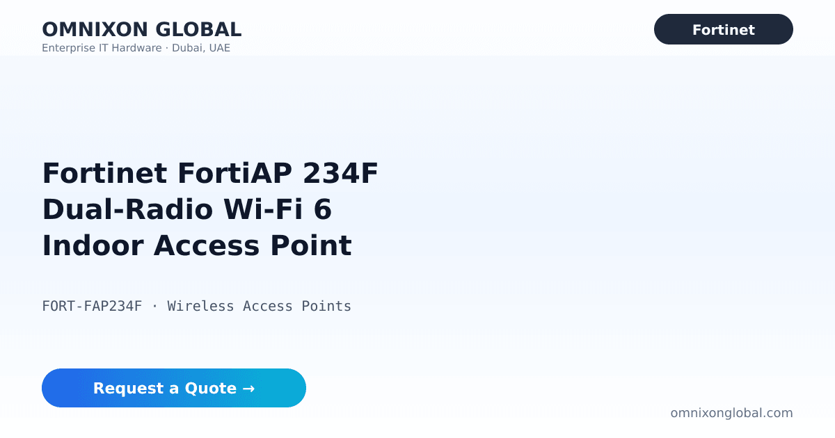 Fortinet FortiAP 234F Dual-Radio | Omnixon Global