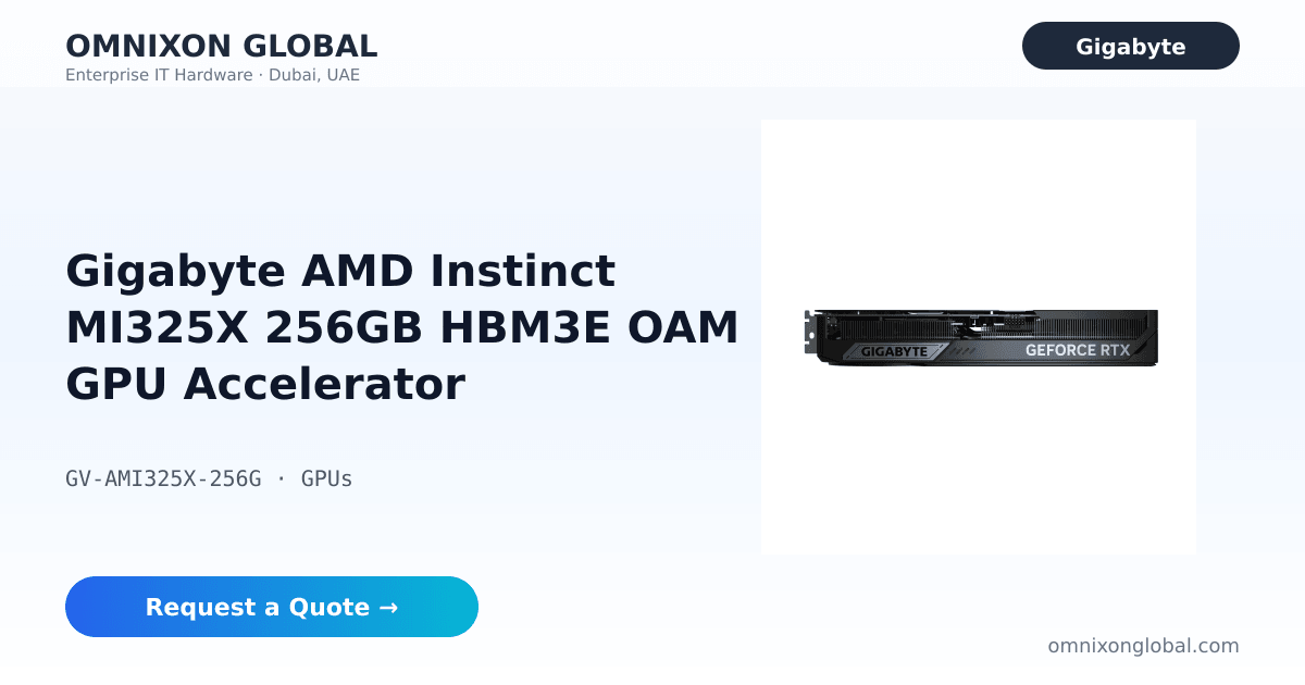Gigabyte AMD Instinct AMI325X-256G | Omnixon Global