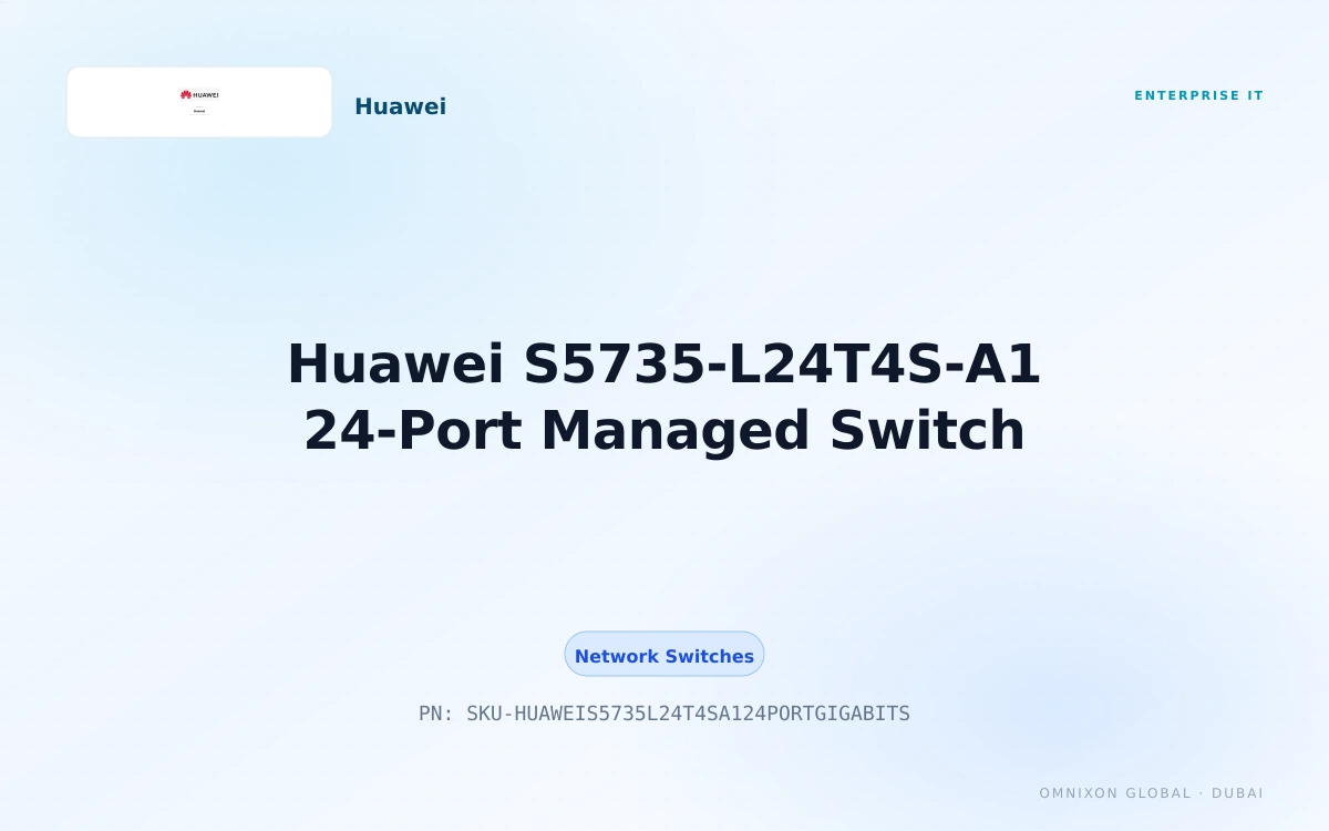 Huawei S5735-L24T4S-A1 24-Port Gigabit Switch | Omnixon Global