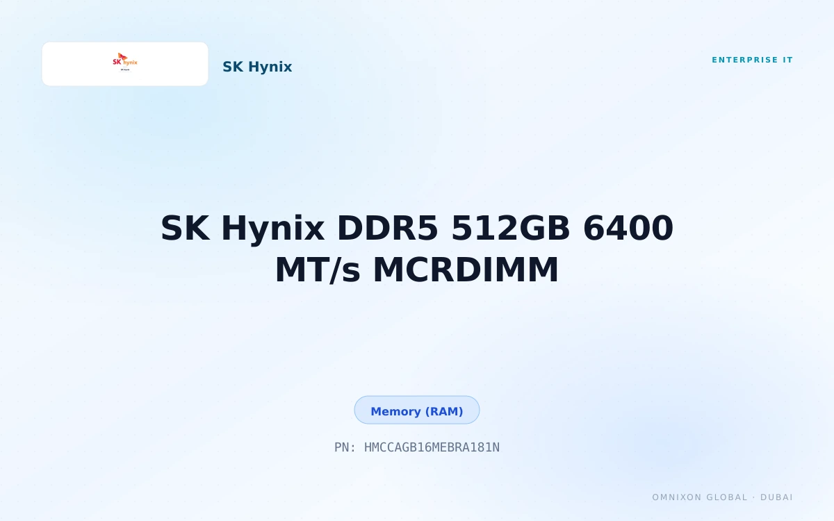 SK Hynix DDR5 512GB 6400 MT/s MCRDIMM | Omnixon Global